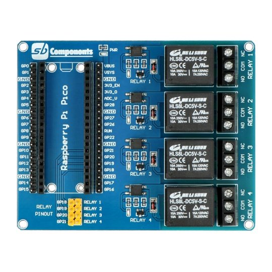 Raspberry Pi Pico Relay Board Botland - Robotic Shop