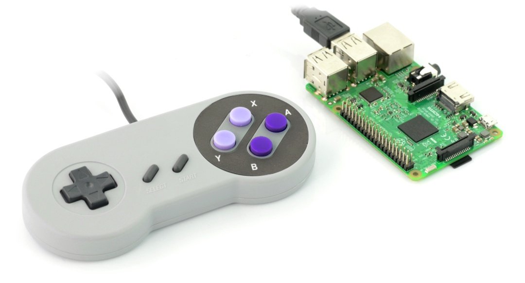 Buy SNES - retro game controller - violet buttons Botland - Robotic Shop