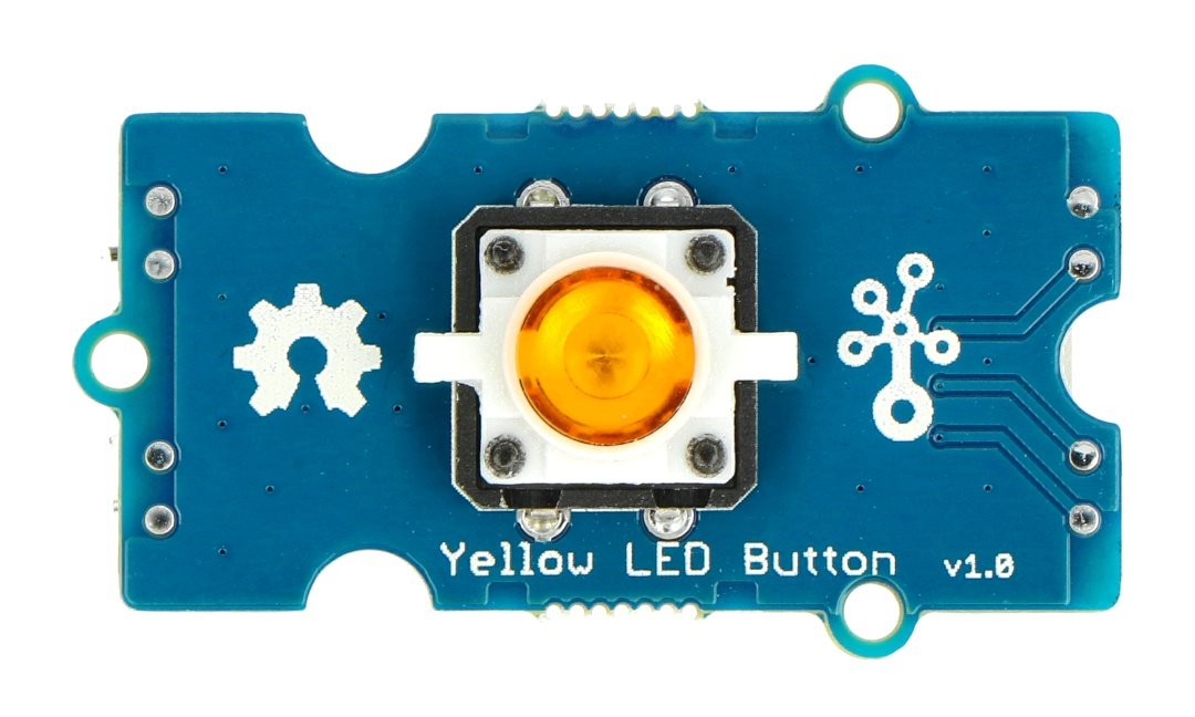 Buy Grove - push button with backlight - yellow Botland - Robotic Shop