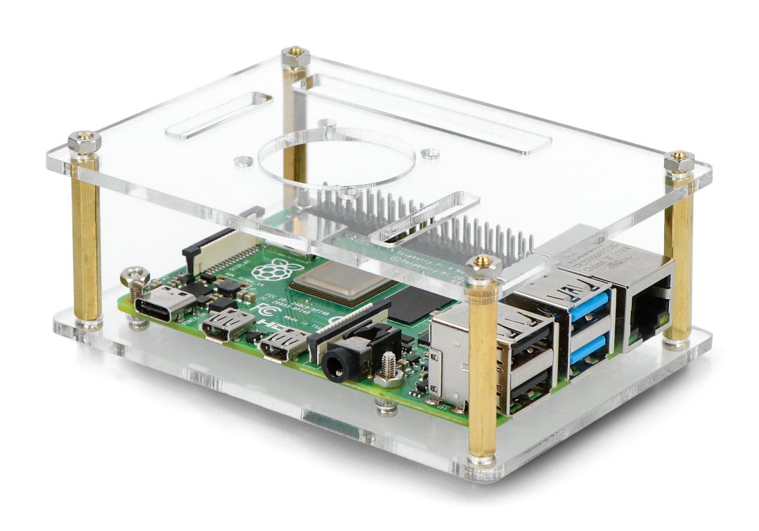 Case for Raspberry Pi Model 4B/3B+/3B/2B open Botland - Robotic Shop