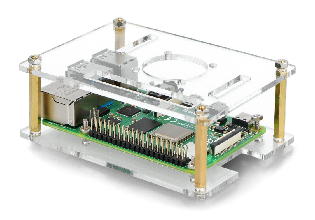 Case for Raspberry Pi Model 4B/3B+/3B/2B open Botland - Robotic Shop