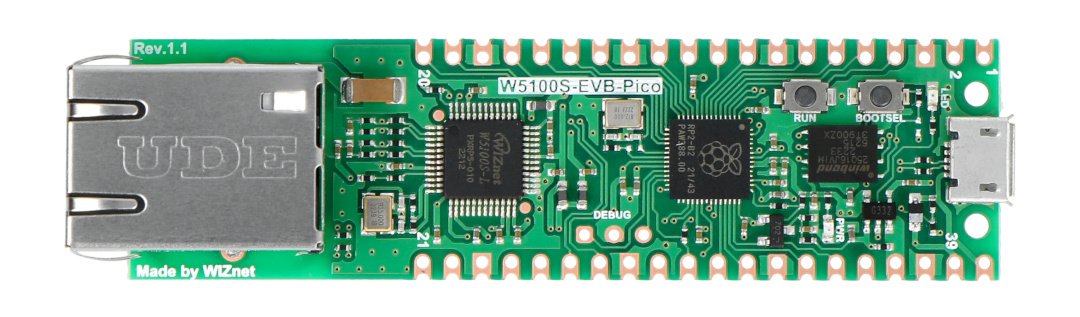 W5100S-EVB-PICO - board with RP2040 microcontroller and Ethernet ...