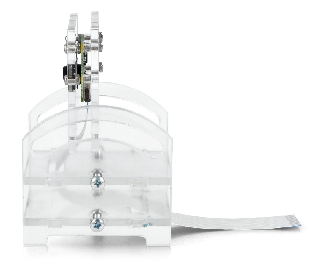 Raspberry Pi V3 camera mount - transparent Botland - Robotic Shop
