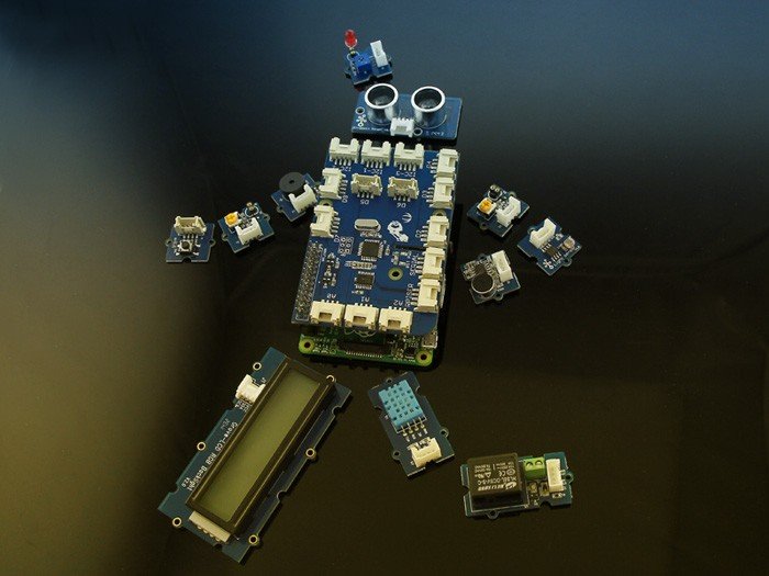 Grove - Pi+ StarterKit for Raspberry Pi 3B+/3B/2B* Botland - Robotic Shop