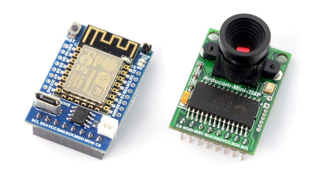 Camera ArduCam OV2640 2MPx + WiFi ESP8266 module Botland - Robotic Shop