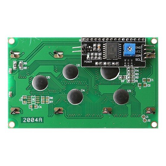 LCD display 4x20 characters blue + I2C converter Botland - Robotic Shop