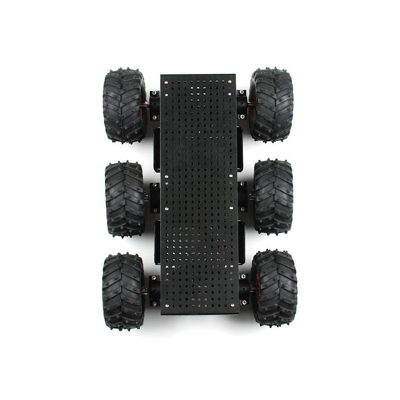 Dagu Wild Thumper 6WD Chassis Black - 6 Wheel Botland - Robotic Shop