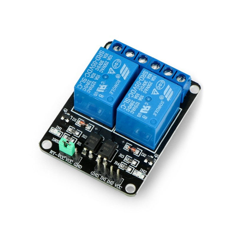 Relay Module 12V 2 Channel Isolation High And Low Trigger 250V 10A
