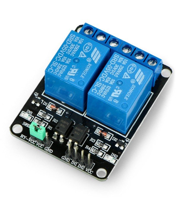 Iduino relay 2 channel module with optoisolation Botland - Robotic Shop