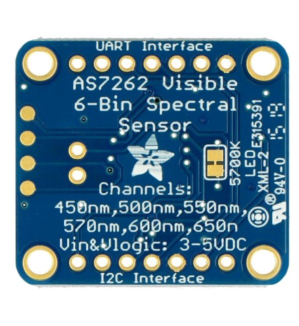 Adafruit AS7262 - 6-channel visible light / color Botland - Robotic Shop