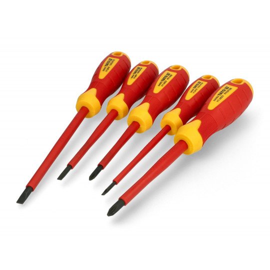 Insulated screwdriver set VDE Yato YT-2827 - 5pcs Botland - Robotic Shop