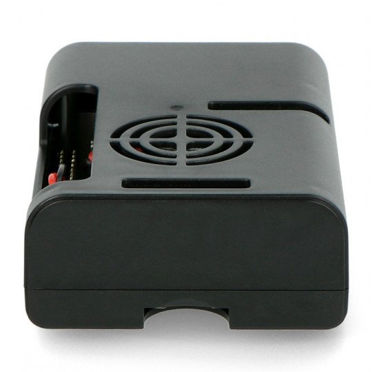 Case justPi for Raspberry Pi 4B with fan - black Botland - Robotic Shop