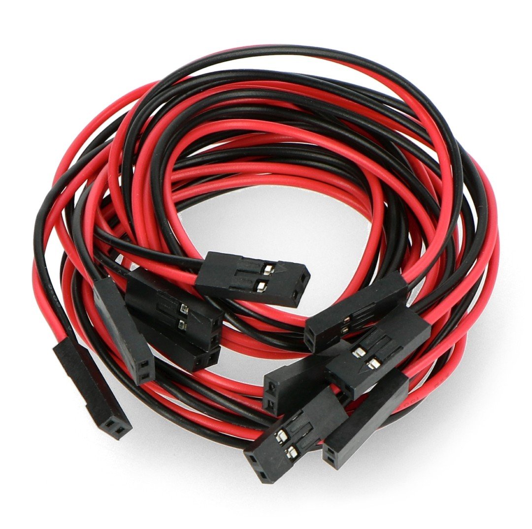 Buy Cable Assembly 2 pin female raster 2,54 mm - Botland - Robotic Shop