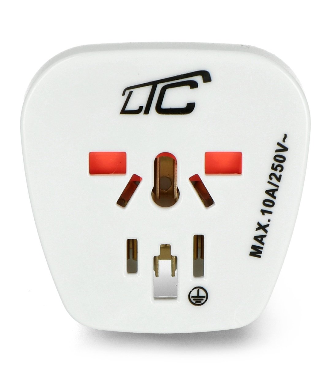 PL plug LTC - universal socket - EU travel adapter Botland - Robotic Shop