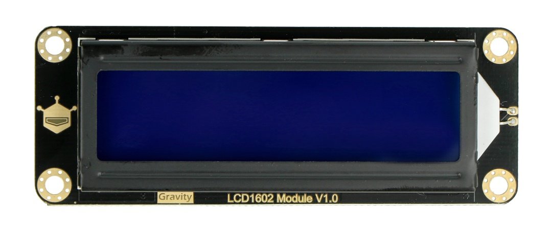DFRobot Gravity - LCD display 2x16 I2C - blue Botland - Robotic Shop