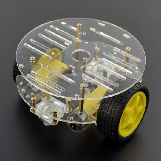 Buy Chassis Round 2WD - Robot Chassis with DC Botland - Robotic Shop