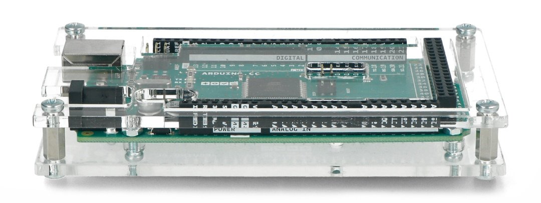 Case for Arduino Mega - clear slim v3_ Botland - Robotic Shop