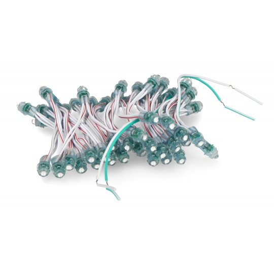 Pixel chain - 50x LED 5mm green Botland - Robotic Shop