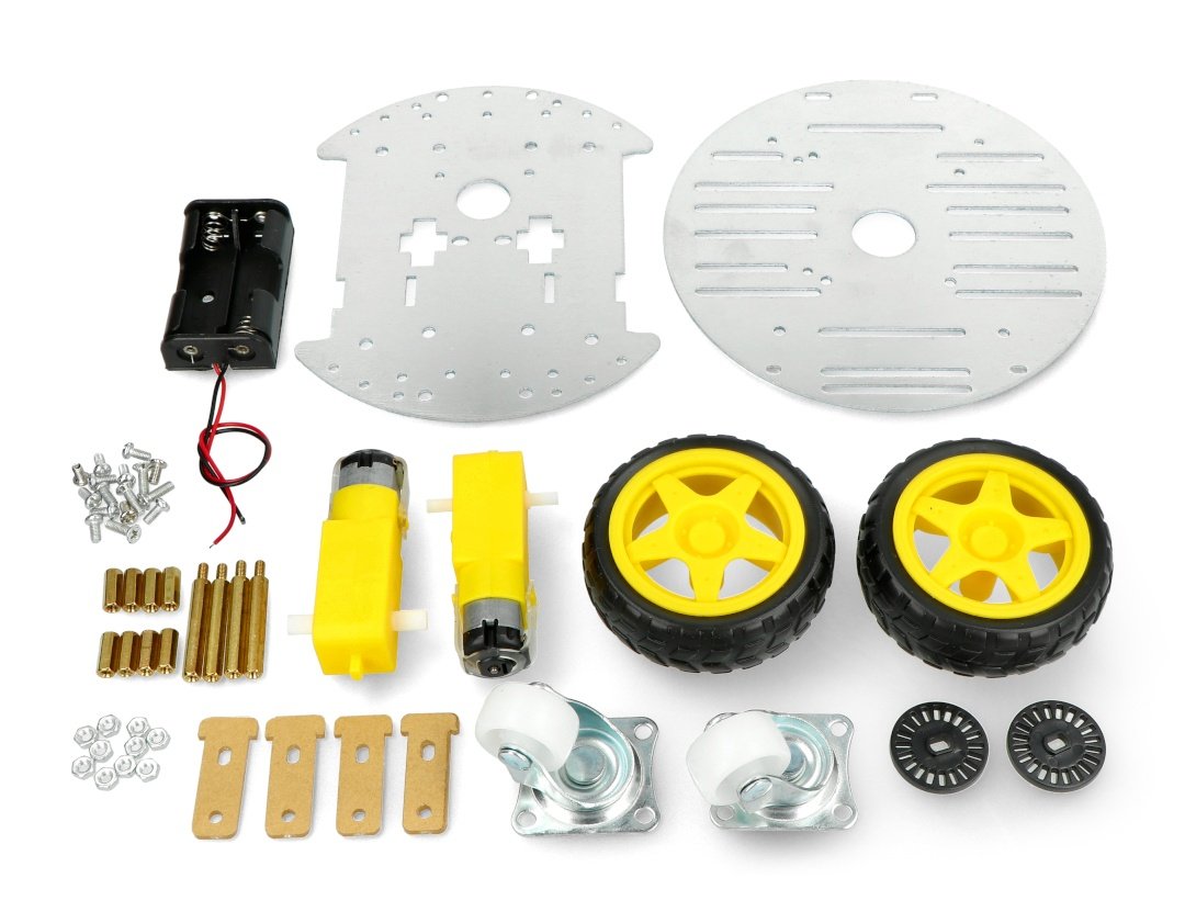 Buy Chassis Round 2WD - Robot Chassis with DC Botland - Robotic Shop