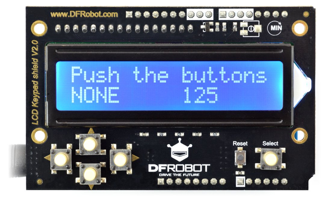 DFRobot LCD Keypad v2.0 - display Shield for Botland - Robotic Shop